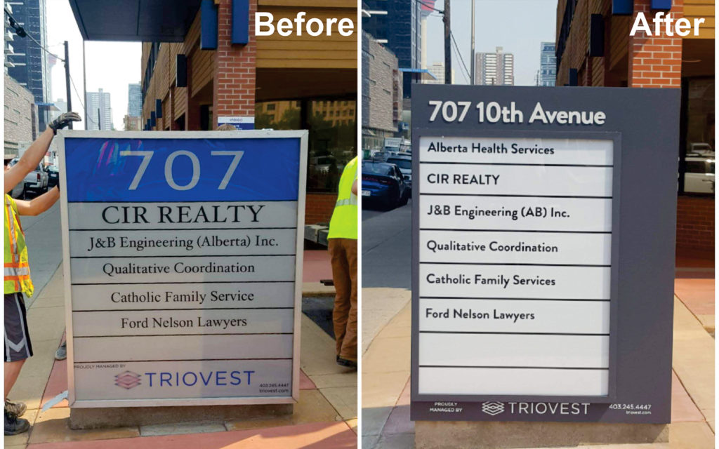 707 Illuminated Pylon Sign - Universal Sign Group