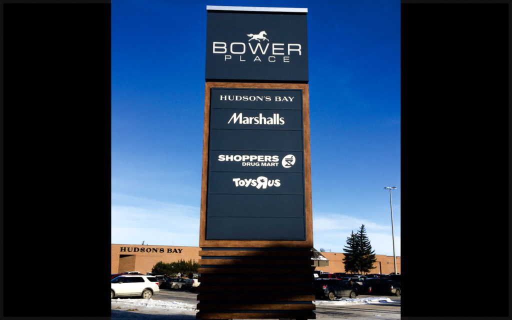 Bower Place LED Pylon Sign - Universal Sign Group
