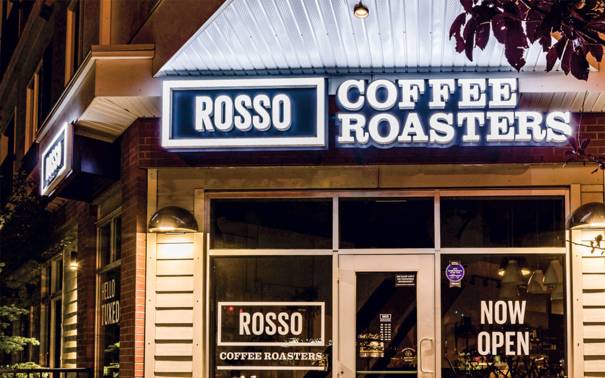 Rosso Coffee Roasters Signage - Universal Sign Group