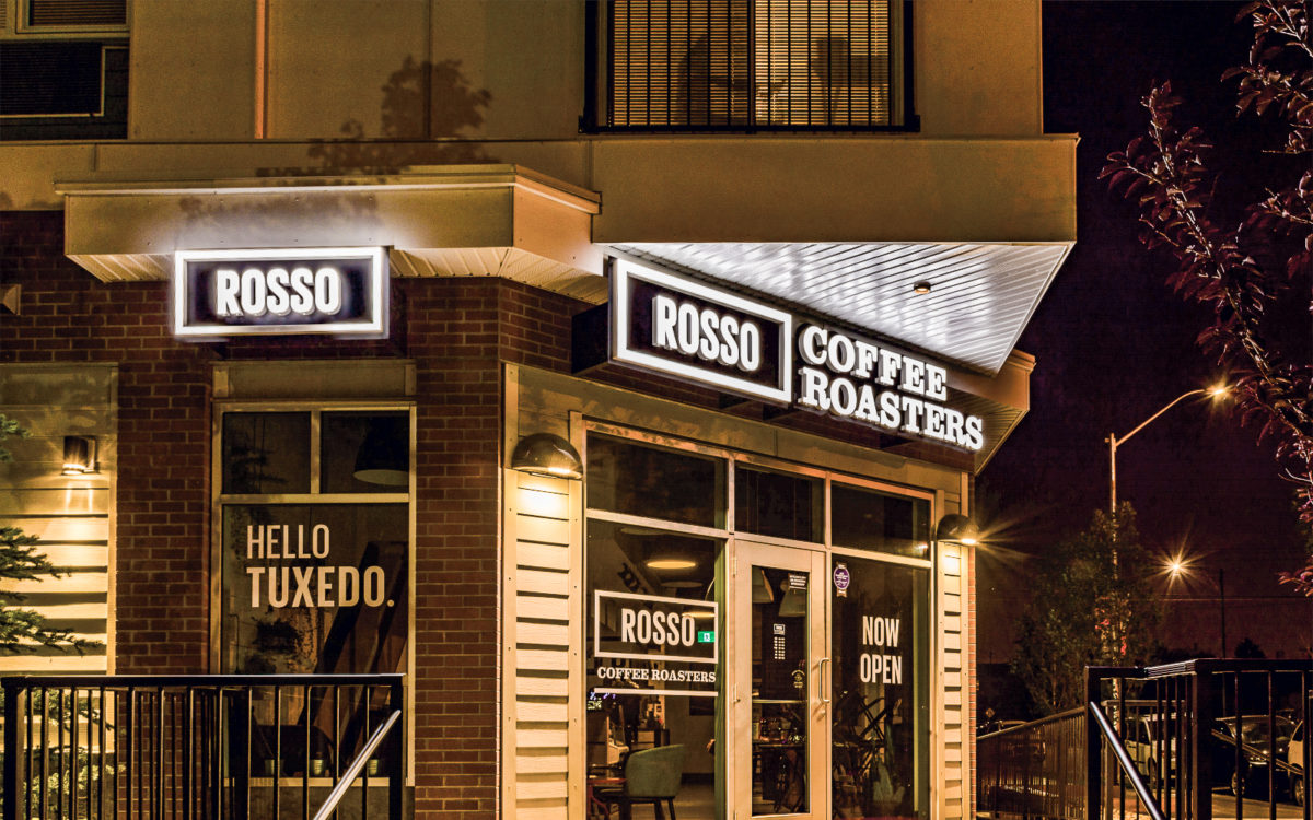 Rosso Coffee Roasters Signage - Universal Sign Group