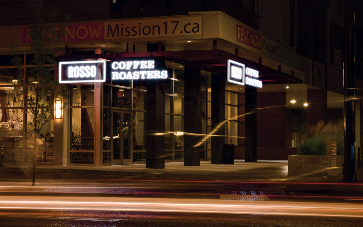Rosso Coffee Roasters Signage - Universal Sign Group