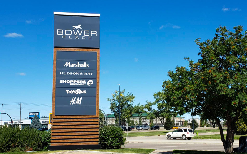 Bower Place LED Pylon Sign - Universal Sign Group