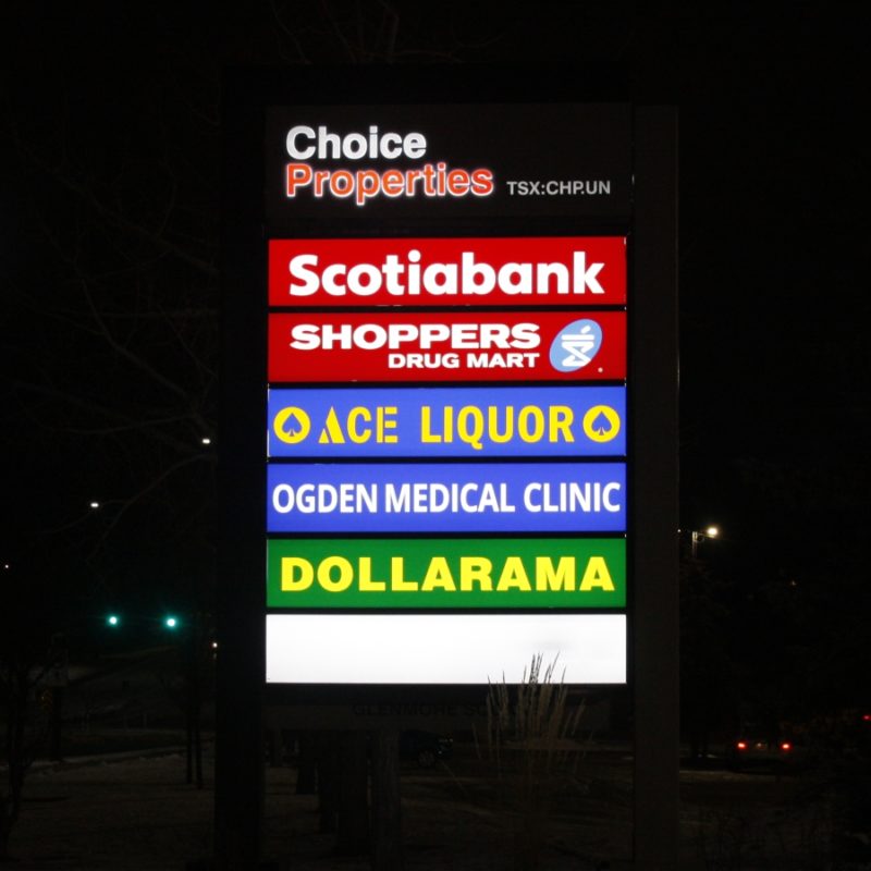 Pylon Signs | Universal Signs Calgary